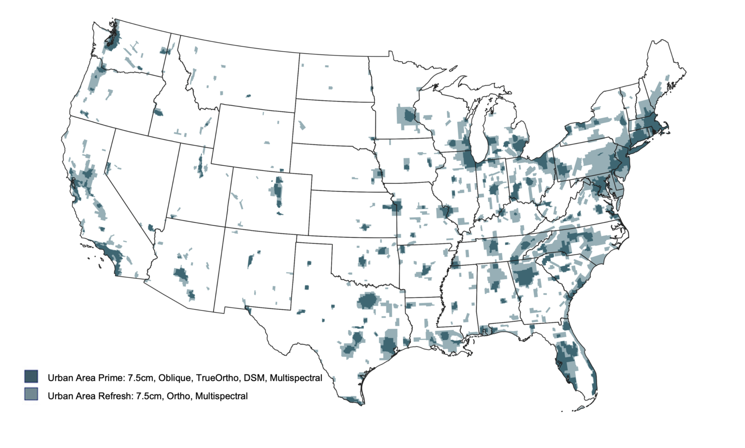 US Collection Plan & Coverage Maps | Vexcel Data Program